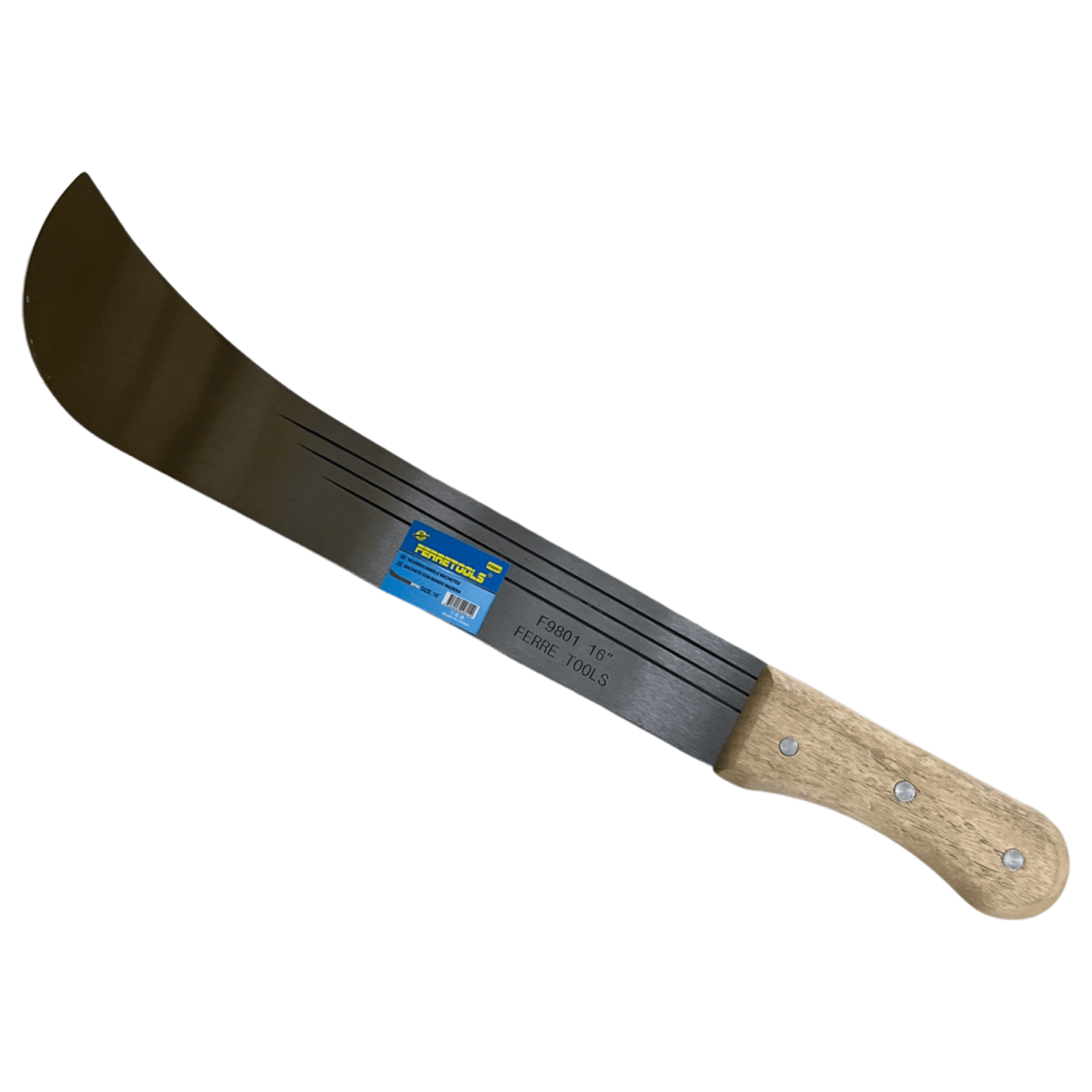 MACHETE MANGO MADERA 16" F9801