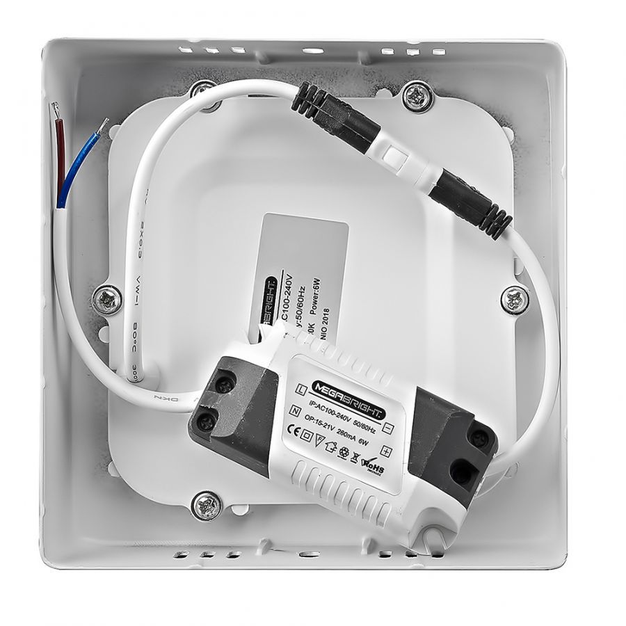 FOCO LED CUADRADO SOBREPUESTO 30x30CM 25W / 6000K LF MEGABRIGHT