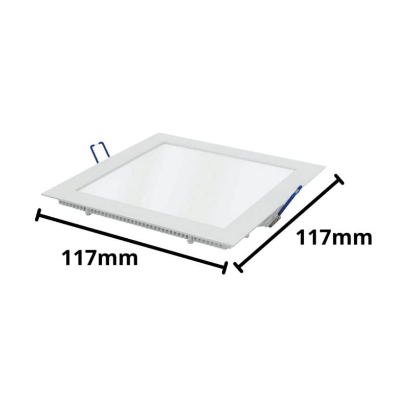 FOCO LED CUADRADO EMBUTIDO 15x15CM 12W / 6000K LF MEGABRIGHT