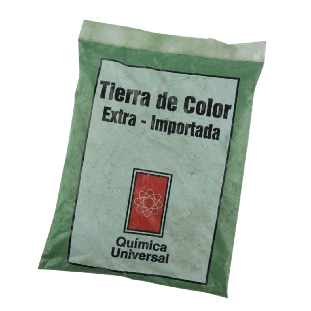 TIERRA COLOR VERDE 1KG QUIMICA UNIVERSAL