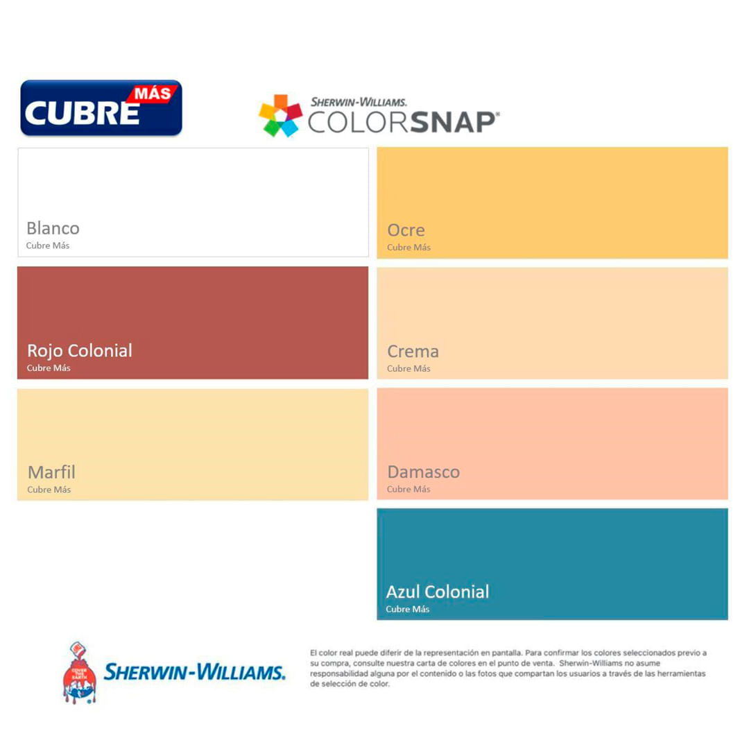 LATEX CUBREMAS CREMA GALON SHERWIN WILLIAMS