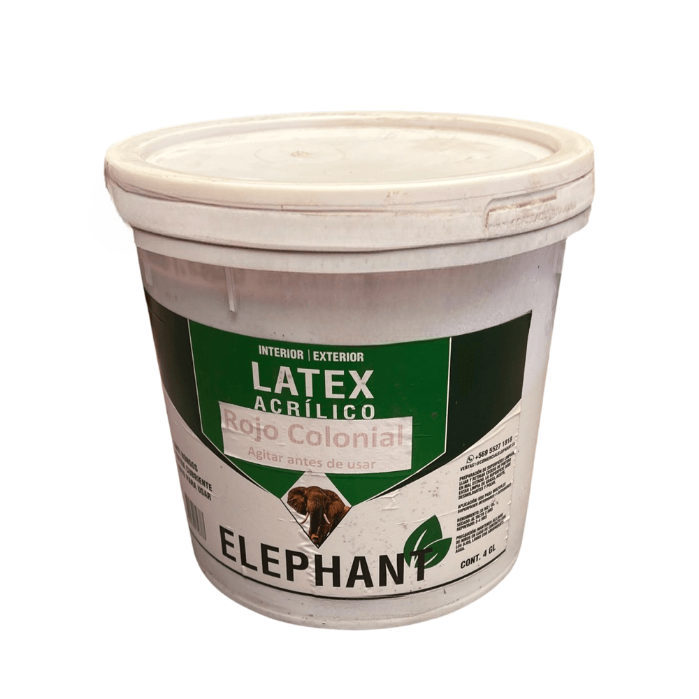 LATEX ROJO COLONIAL ELEPHANT TINETA